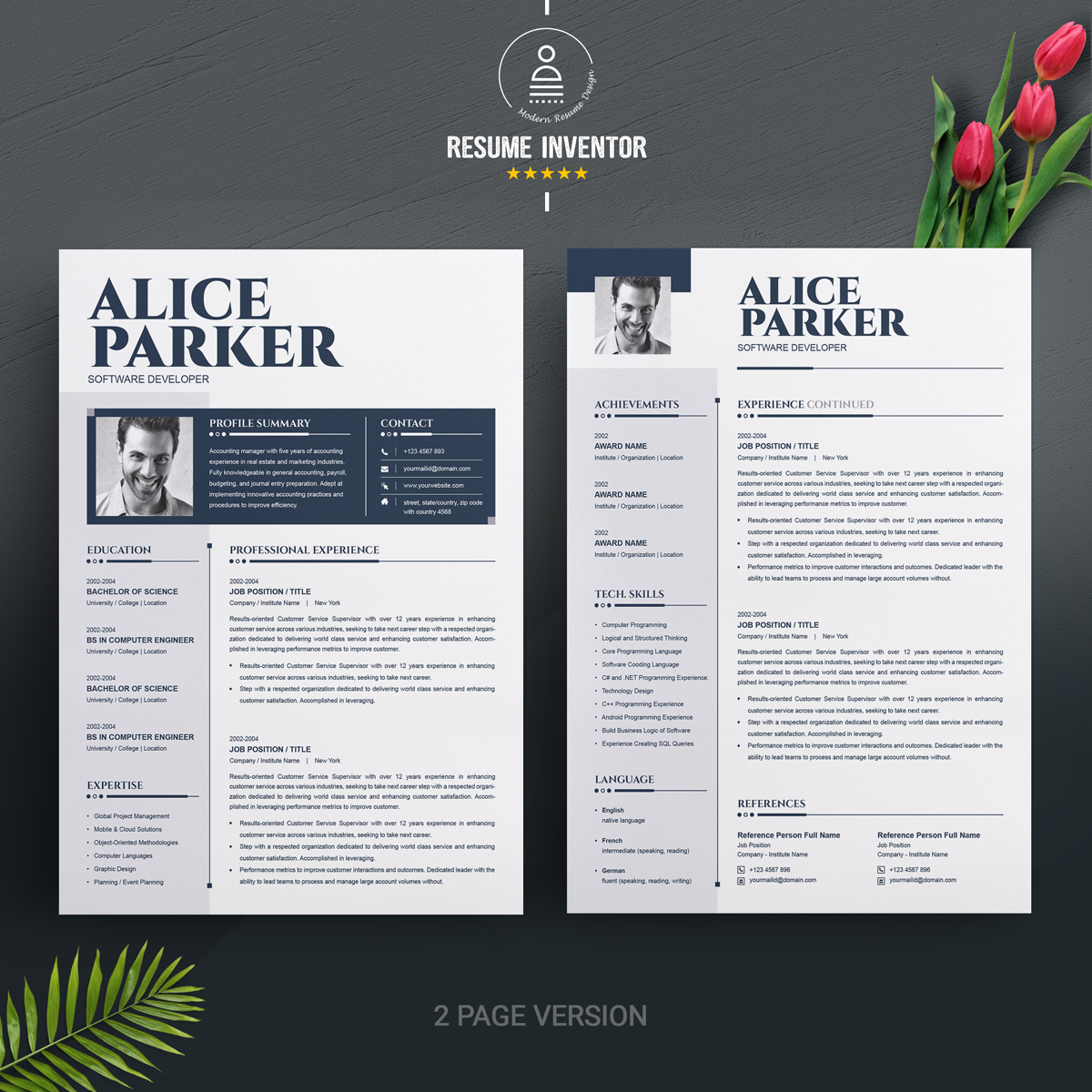 Alice Parker Resume Template #74369
