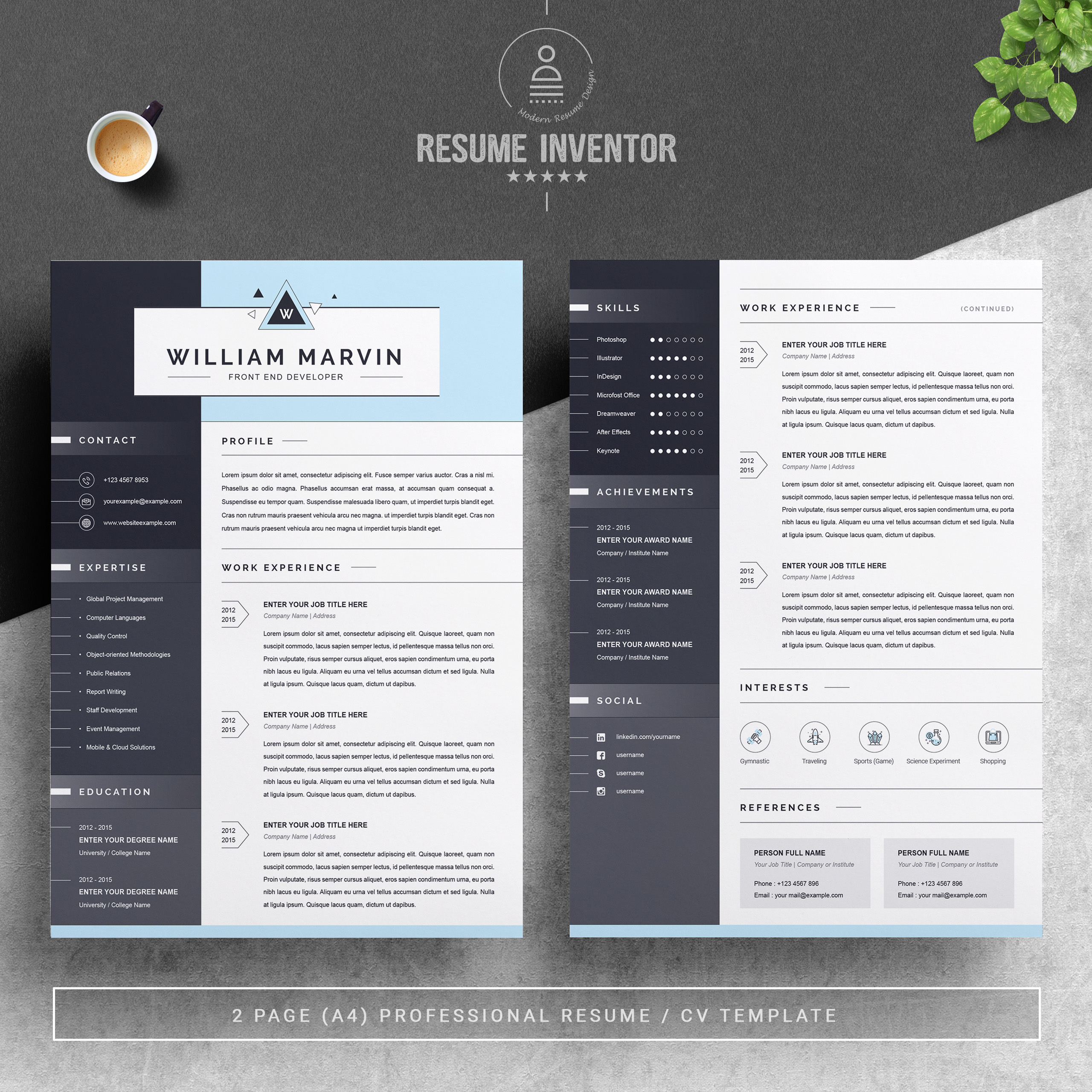 William Resume Template #79357