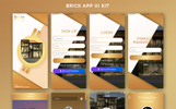 Bricks Mobile App UI PSD Template #71846