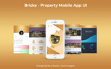 Bricks Mobile App UI PSD Template #71846
