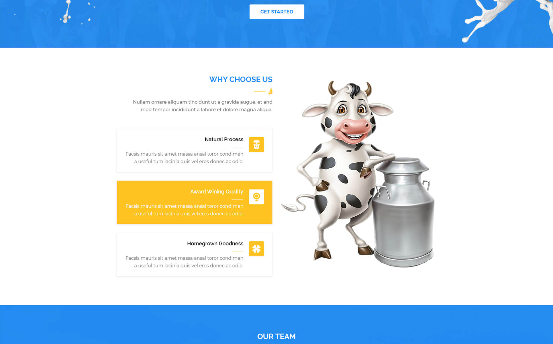Milkman Dairy Farm Multipage PSD Template #79247