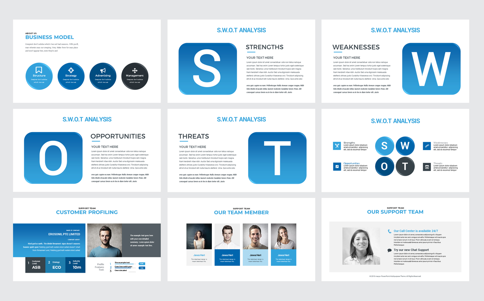 Canva Multipurpose Presentation PowerPoint Template 74412