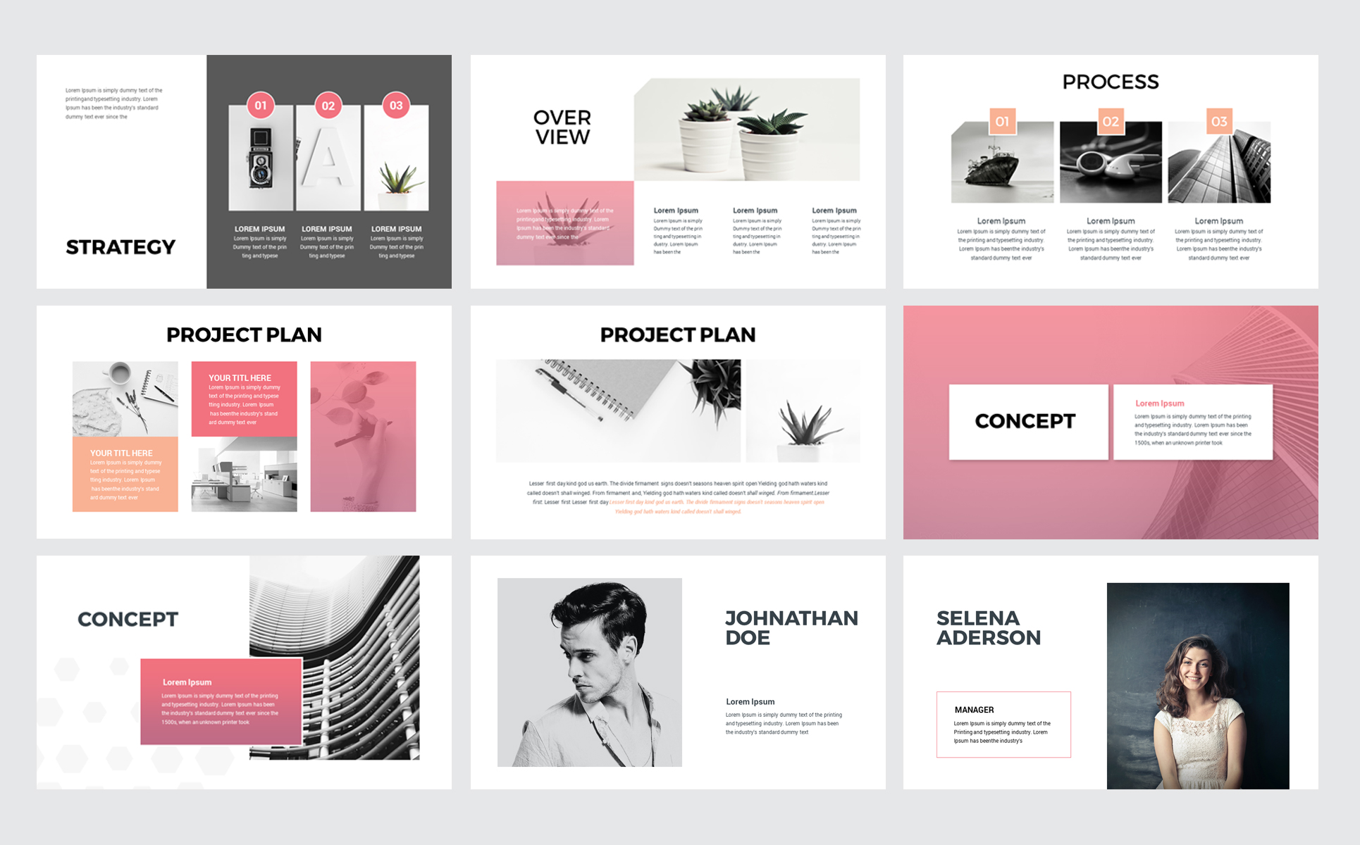 Clean Minimal Presentation PowerPoint Template #75798