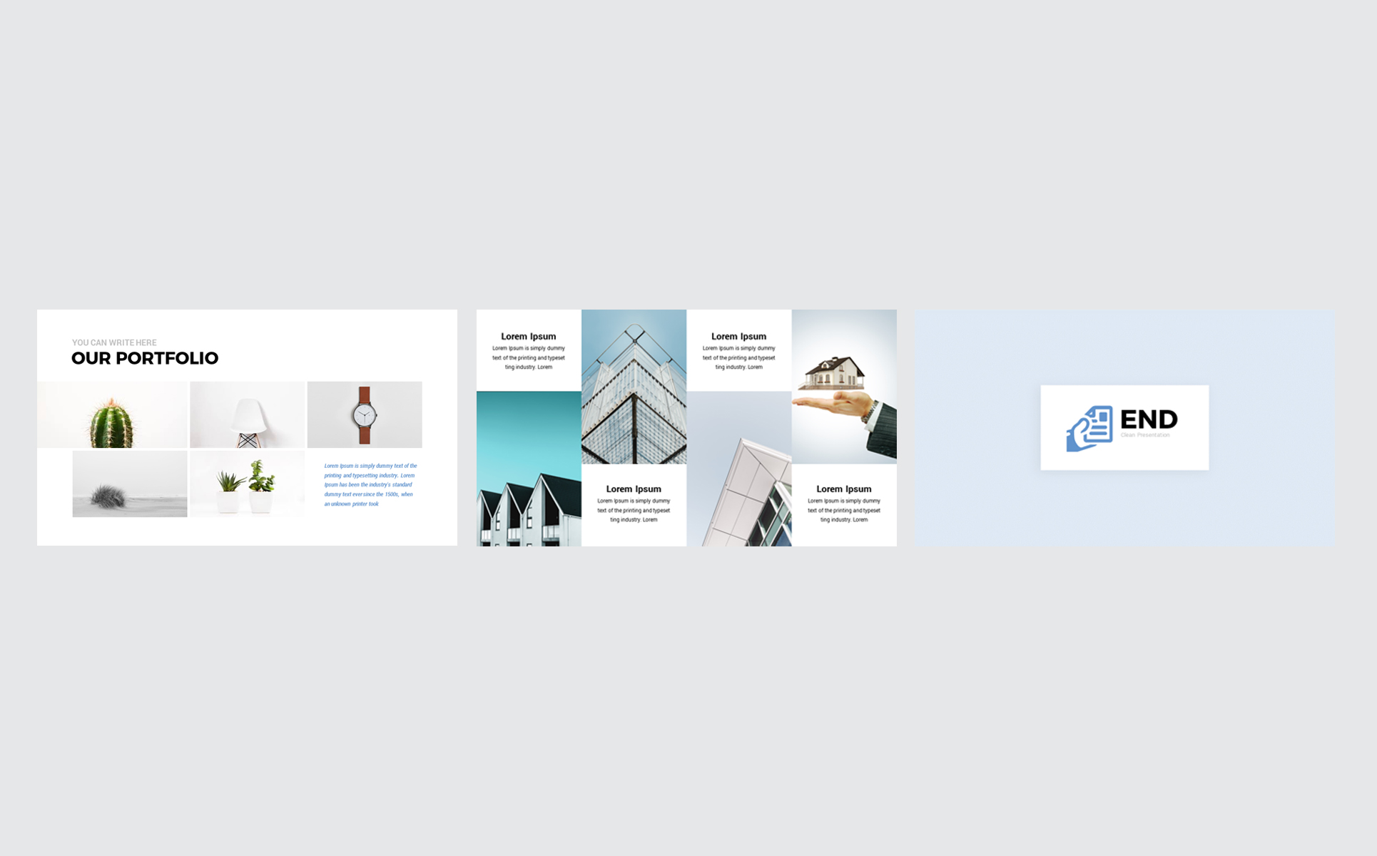 Nexde - Modern Simple Clean PowerPoint Template #82189