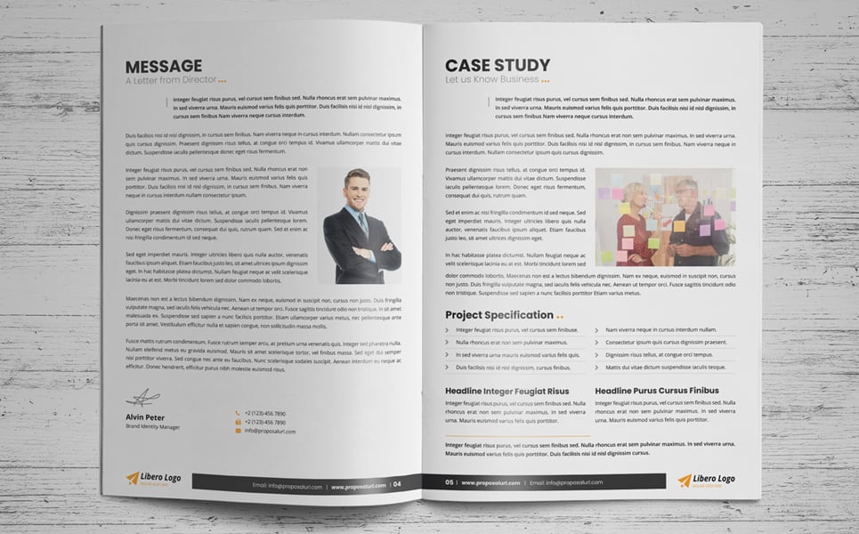 Project Business Proposal Design Corporate Identity Template #74607