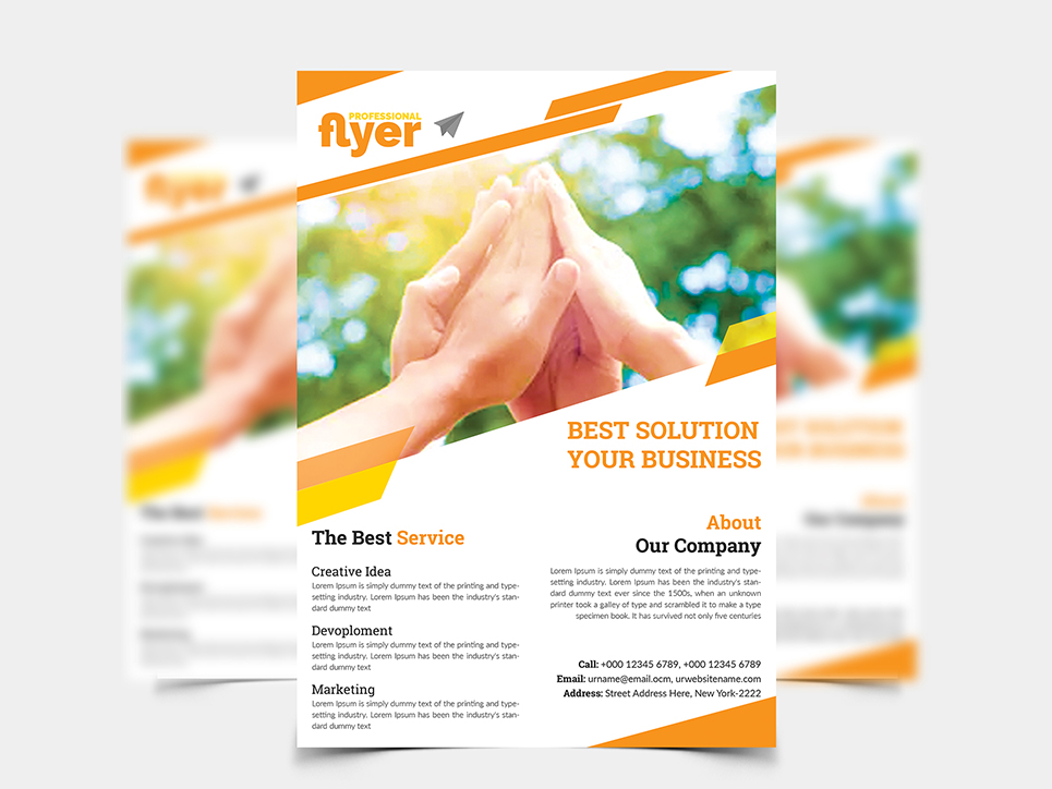 Bright Flyer Design Corporate Identity Template #76513