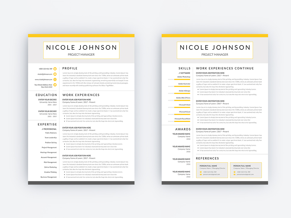 Nicole Johnson Resume Template #78381