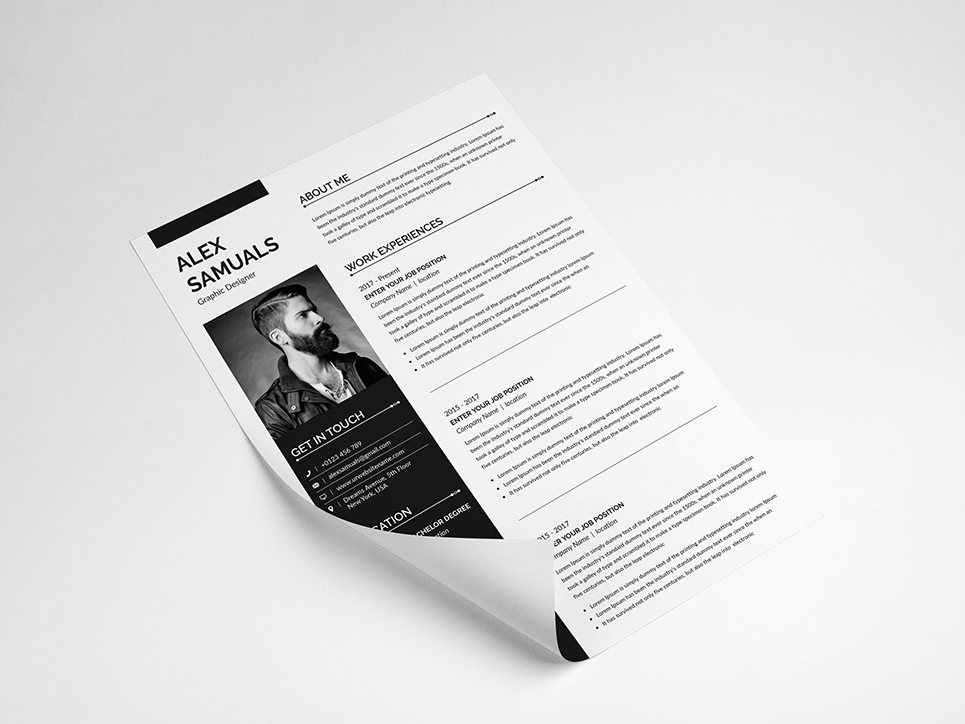Alex Samuals Resume Template #79182
