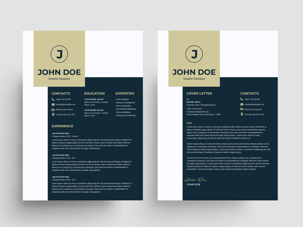 John Doe CV Resume Template #90718