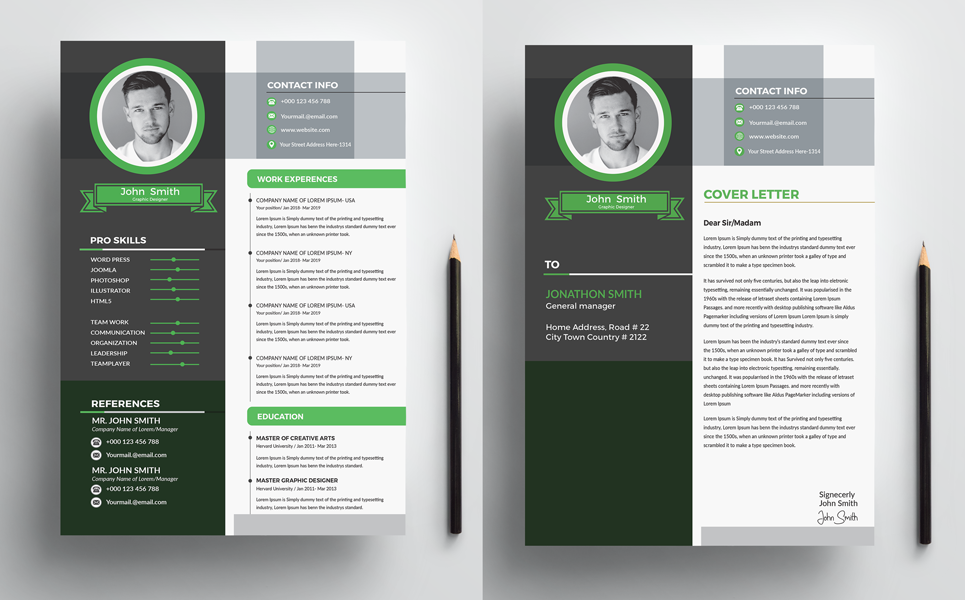 John Smith CV - Resume Template #77483