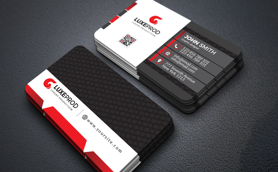 John Smith business card Corporate Identity Template #95684