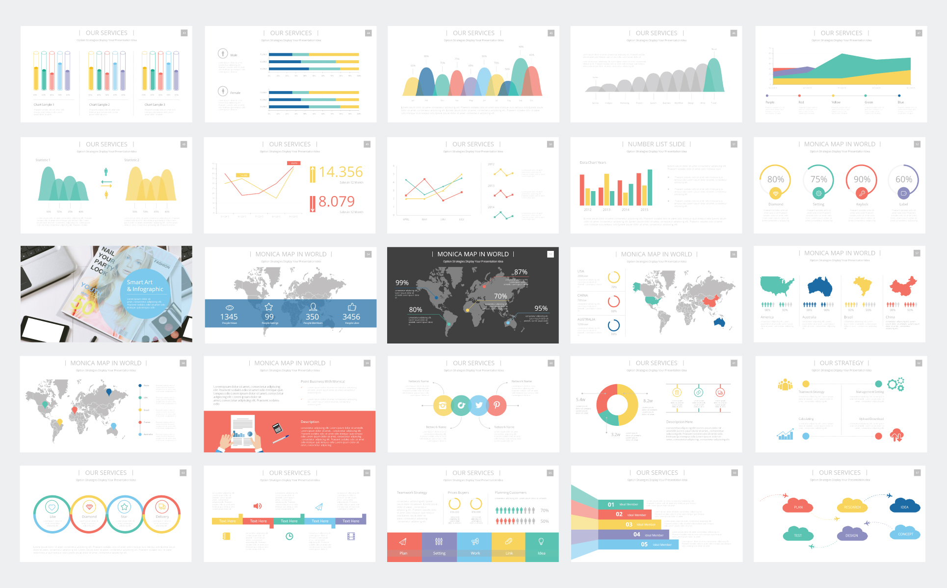 Monica - PowerPoint Template #77826