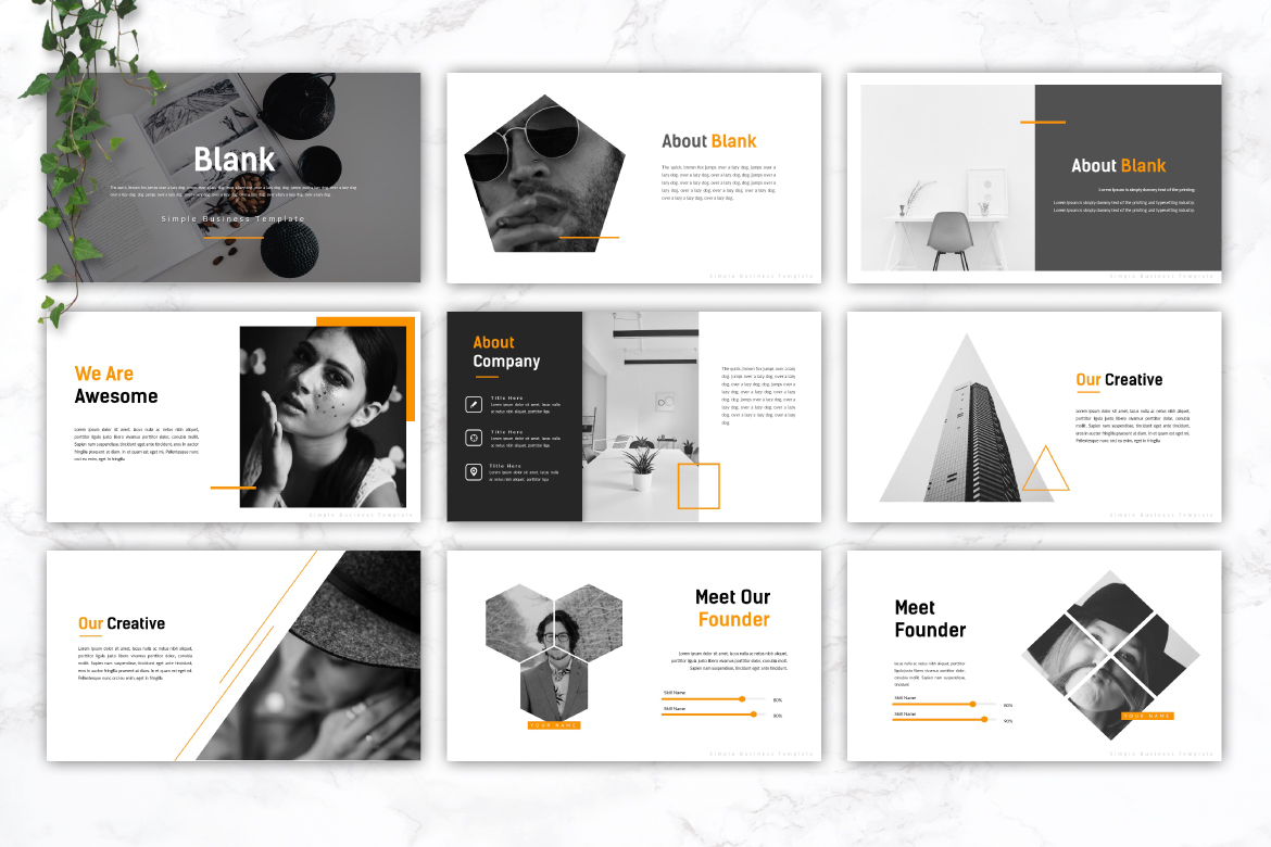 Blank - Business PowerPoint Template #78953