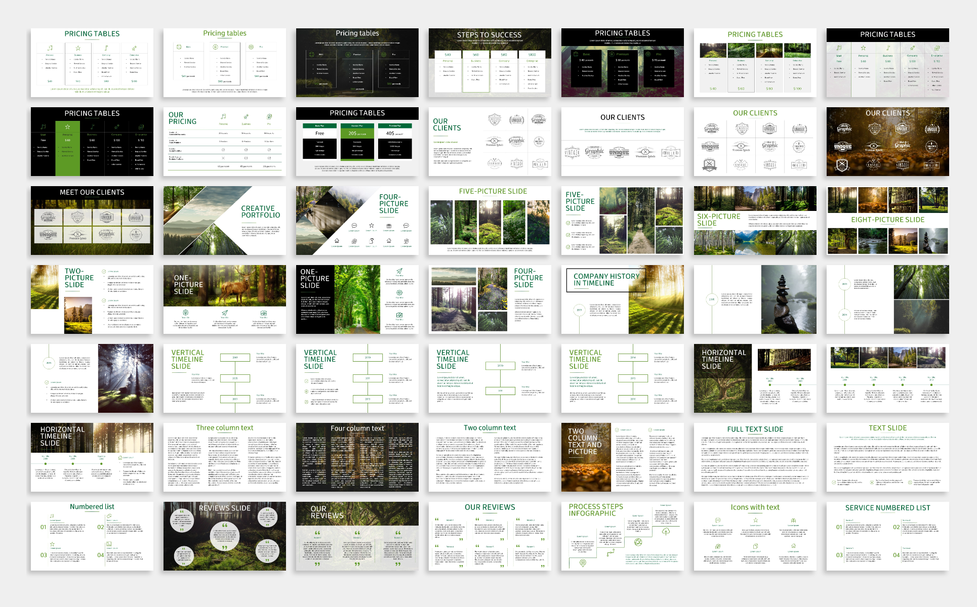 Forest- PowerPoint Template #79237