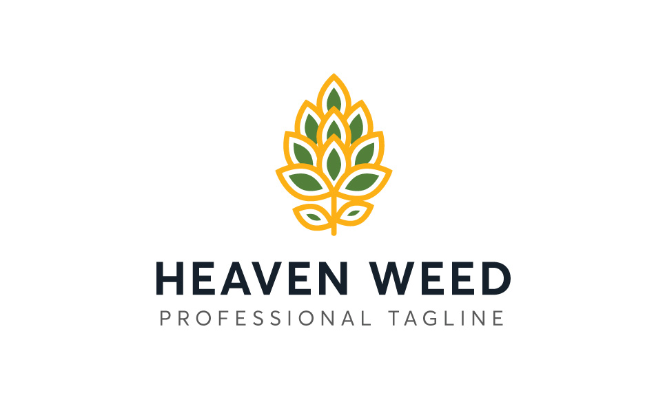 Heaven Weed Logo Template #98708