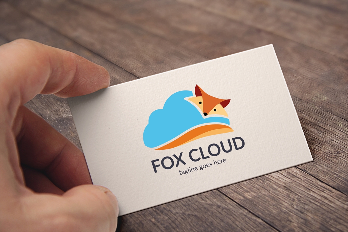 Download Fox Cloud Logo Template - Шаблон логотипа на тему графика