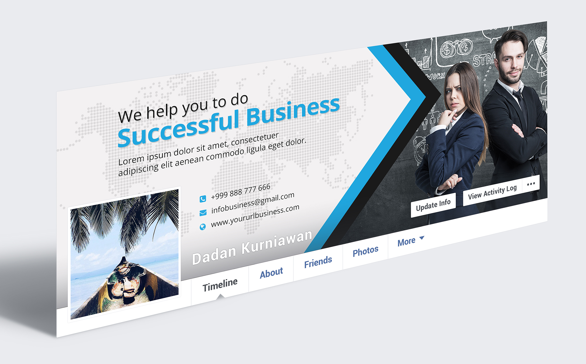 Facebook Cover Corporate Identity Template #82946