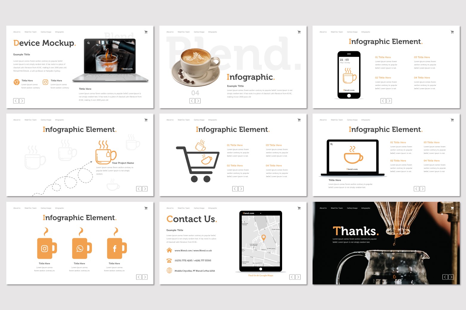 Blend PowerPoint Template #91532