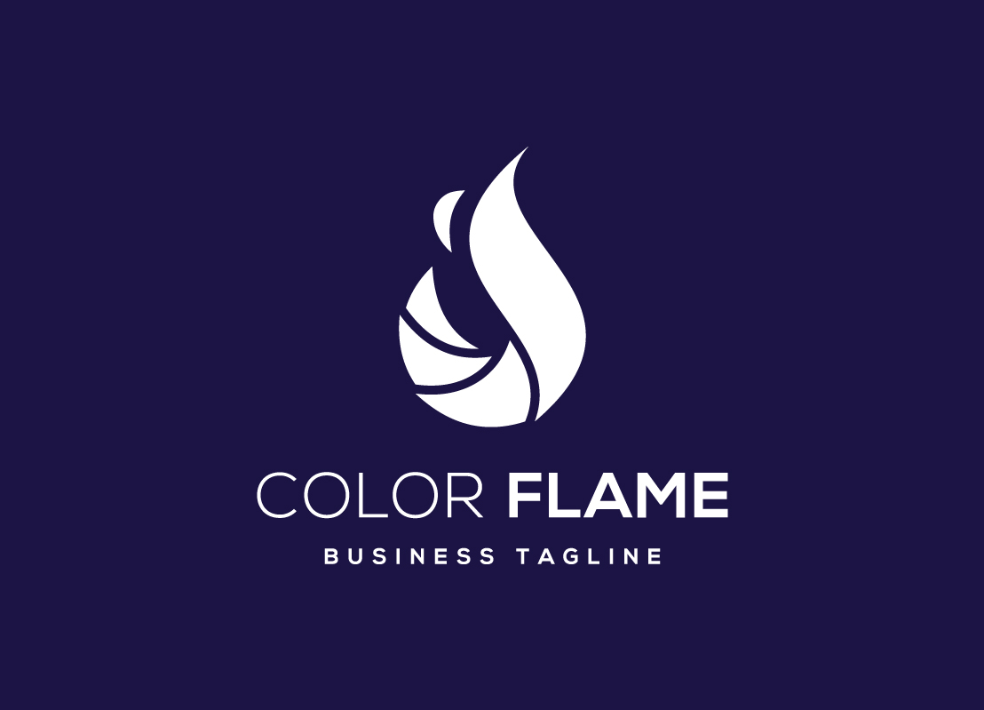 Creative Color Flame Logo Template #82991