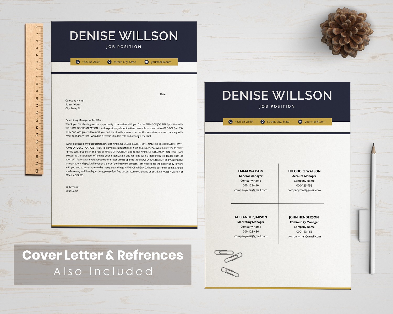 Denise Willson Cv Resume Template #89006