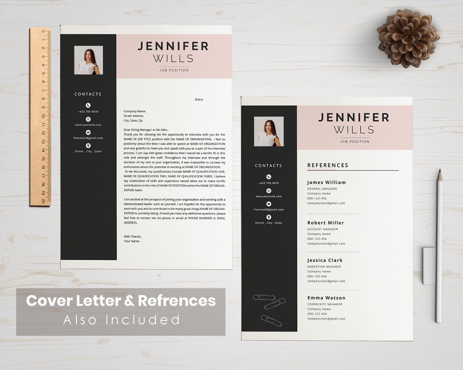 Jennifer Resume Template #89008