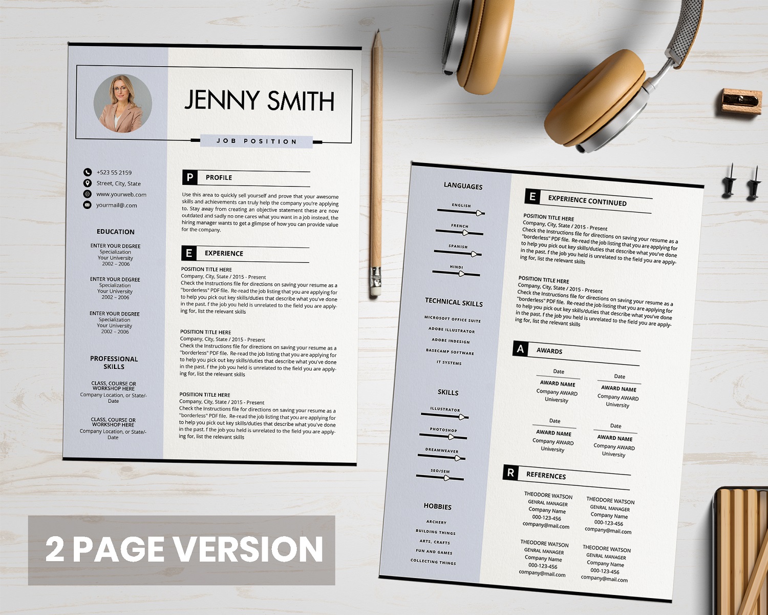 Jenny Resume Template #89003