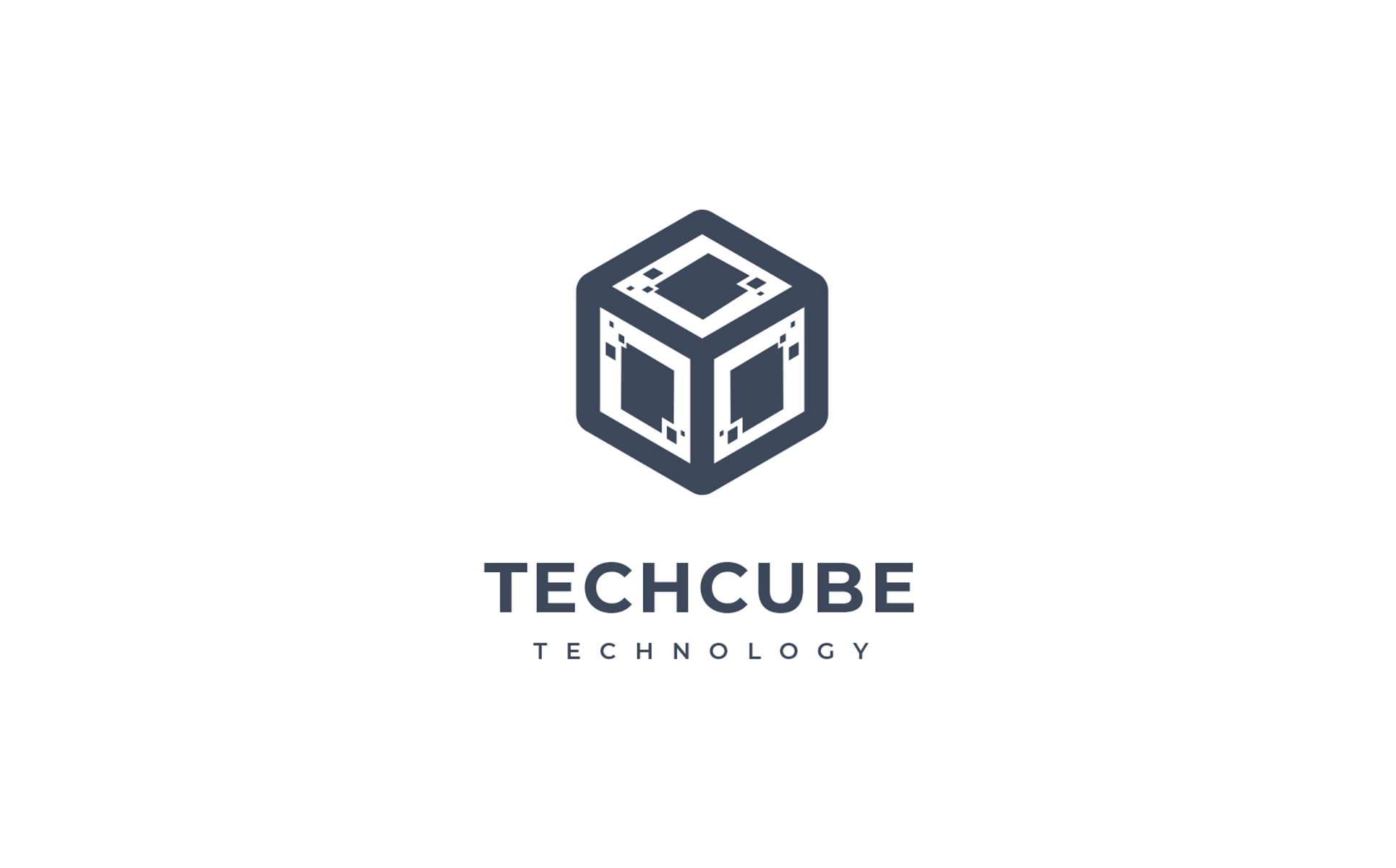 Download Technology Cube Design Logo Template - Шаблон логотипа на тему ...