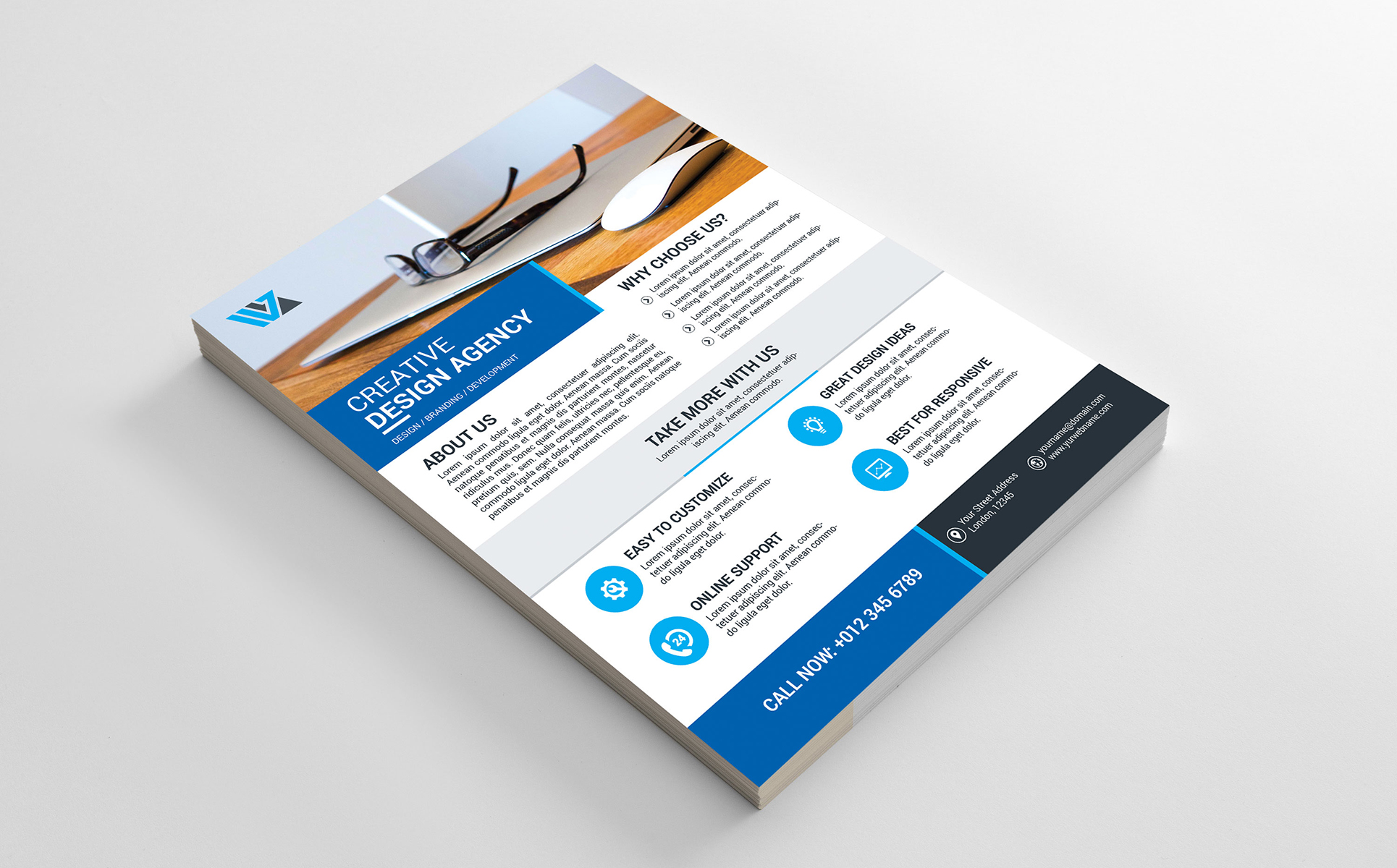 Creative Studio Flyer Corporate Identity Template #90127