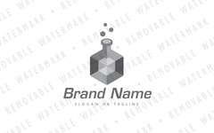 Cubic Flask Logo Template #68800