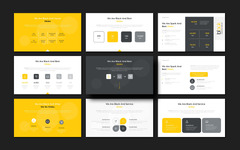 Black PowerPoint Template #123894
