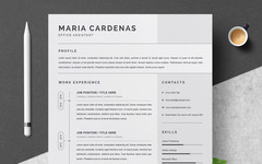 Maria Resume Template #79440