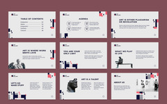 Art Gallery Presentation PowerPoint Template