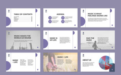 Music Band Presentation PowerPoint Template - TemplateMonster