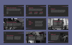 Fitness Studio Presentation PowerPoint Template