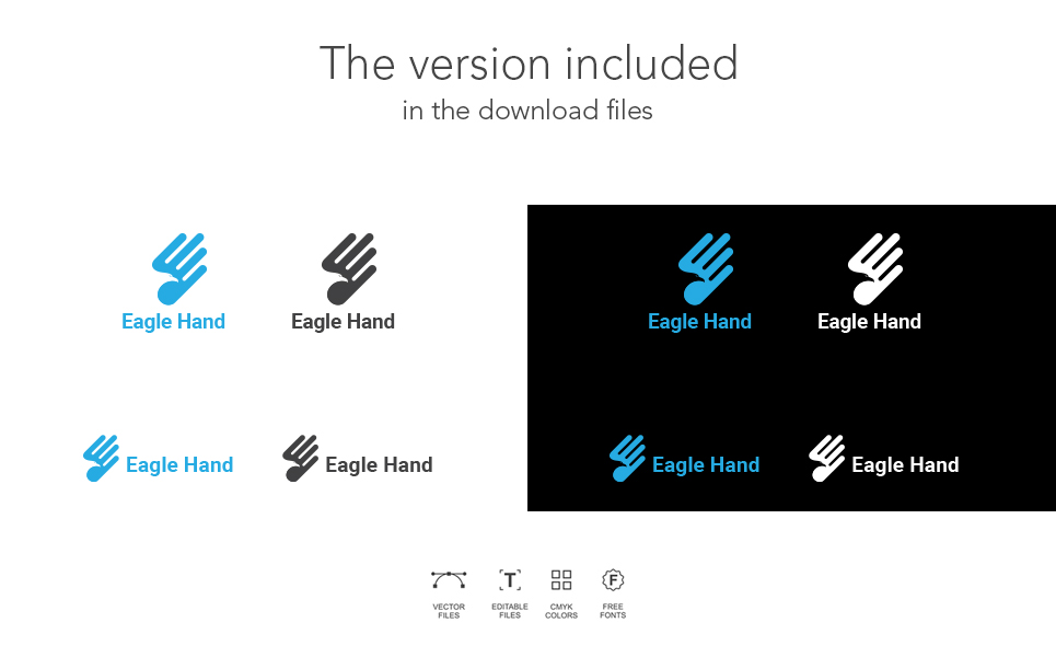 Eagle Hand Logo Template #76110