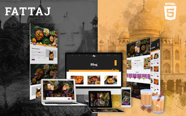 Fattaj | India restaurant & Dhaba HTML5 Website Template #103660
