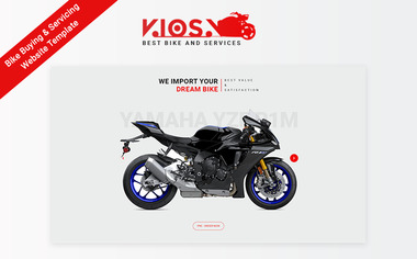 Kiosk Bike - Motor Cycle eCommerce HTML5 Website Template #113114