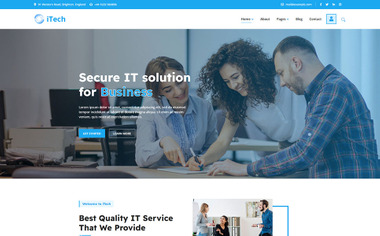 iTech - Technology & IT Solutions HTML5 Template #221034