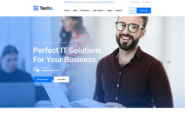 Techx - IT Solutions & Services WordPress Theme #218554