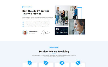 iTech - Technology & IT Solutions HTML5 Template #221034