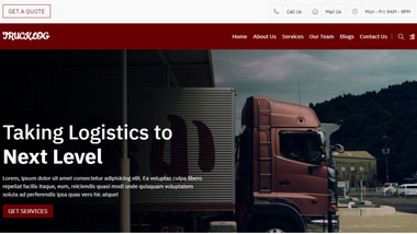TRUCKLOG - A Modern Transport & Logistics HTML Website Template #195380