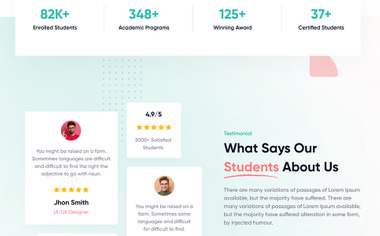 Edumim – Education React Website Template #307119