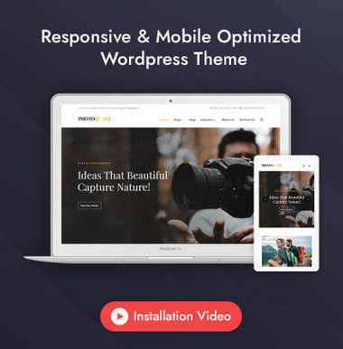 Photoxel - Photographer Personal Portfolio Elementor WordPress Theme #263900