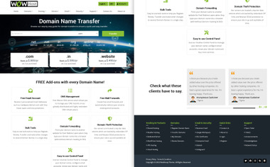 Wowhost WHMCS and HTML5 Hosting Template #295204