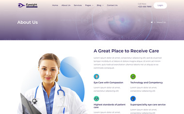 Eyesight - Eye Care Website HTML Template #351408