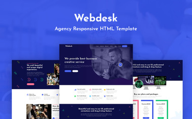 Webdesk - Agency Responsive Website Template #194268