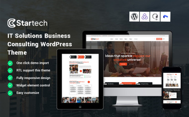 Startech - IT Solutions Business Consulting WordPress Theme #449920