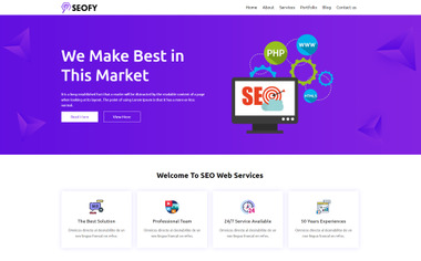 SEOFY - Digital Marketing & SEO HTML5 Website Template #252760