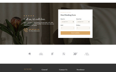 Luxury - Hotel & Luxury Hotel Booking HTML5 Template #310619