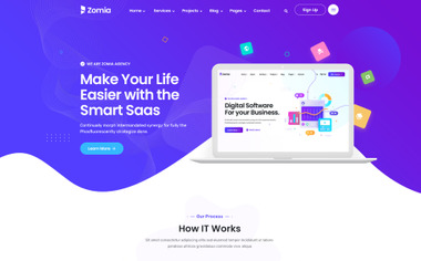 Zomia Saas Software Company HTML5 Template #265803